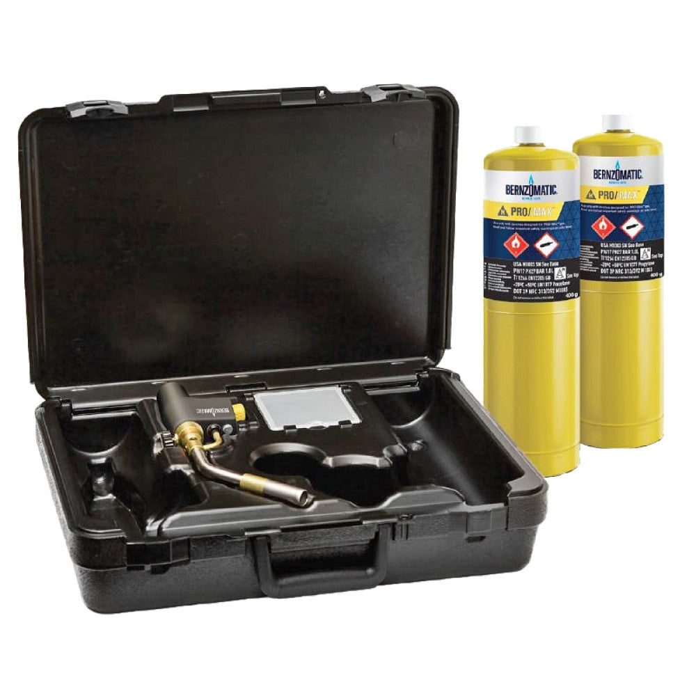 Bernzomatic TS8000 Max Heat Torch Kit | 2 x MAP-Pro Cylinders — 25South