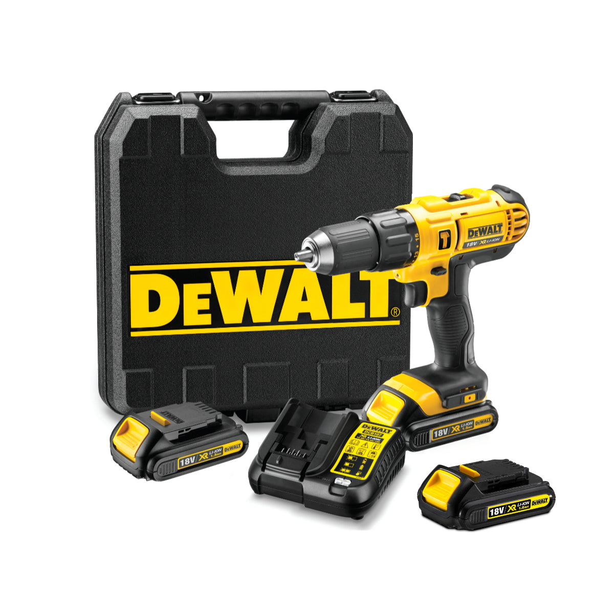 DeWalt 18V Hammer Drill with 3 batteries | DCD776S3 — 25South